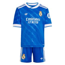 adidas Performance Trainingsanzug 'Real Madrid 25/26' Jungen Gr&ouml;&szlig;e 116 blau / gelb / wei&szlig;