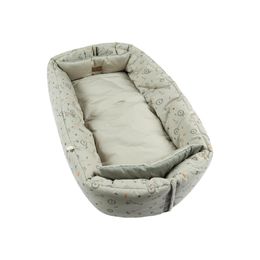 Sterntaler Babynest 'Safari' Jungen Gr&ouml;&szlig;e One Size rostbraun / stone / dunkelgrau / orange