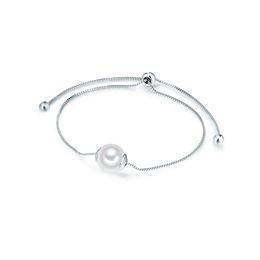Lulu & Jane Lulu & Jane Armband Damen Gr&ouml;&szlig;e One Size silber / perlwei&szlig;