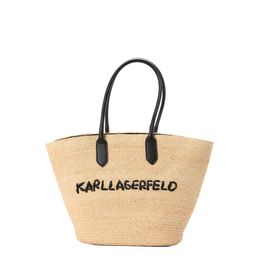 K by KARL LAGERFELD Karl Lagerfeld Strandtasche 'Essential' Damen Gr&ouml;&szlig;e One Size beige / schwarz