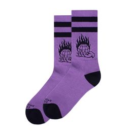 American Socks Socken 'Cataclysm' Herren Gr&ouml;&szlig;e 19/55 lila