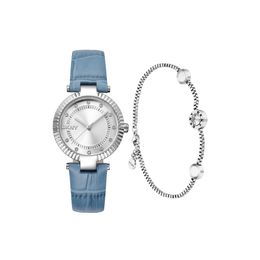 DKNY Quarzuhr 'Essential Glitz' Damen Gr&ouml;&szlig;e One Size blau