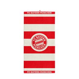 FC Bayern M&uuml;nchen Fc Bayern M&uuml;nchen Duschtuch Herren Gr&ouml;&szlig;e one size rot / wei&szlig;