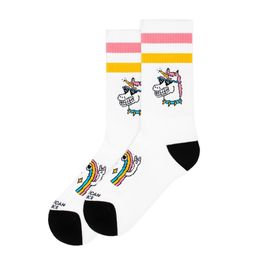 American Socks Socken 'Unicorn' Herren Gr&ouml;&szlig;e 19/55 wei&szlig;