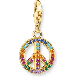 Thomas Sabo Anh&auml;nger 'Peace' Damen Gr&ouml;&szlig;e One Size azur / gold / gr&uuml;n / lila
