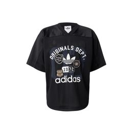 Adidas Originals Textil T-Shirt 'DEPT' Herren Gr&ouml;&szlig;e M marine / cappuccino / schwarz / wei&szlig;