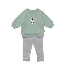 Liliput Sweatshirt und Hose 'Pinguin' Jungen Gr&ouml;&szlig;e 74/80 gr&uuml;n