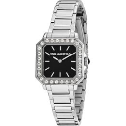 K by KARL LAGERFELD Karl Lagerfeld Uhr Damen Gr&ouml;&szlig;e One Size schwarz / silber