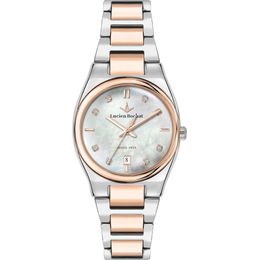 Lucien Rochat Uhr Damen Gr&ouml;&szlig;e One Size rosegold / silber / perlwei&szlig;