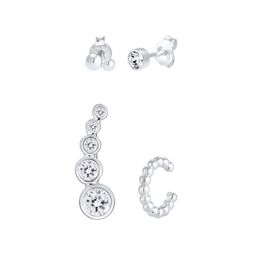 Elli Ohrringe 'Ear Climber, Earcuff' Damen Gr&ouml;&szlig;e One Size silber