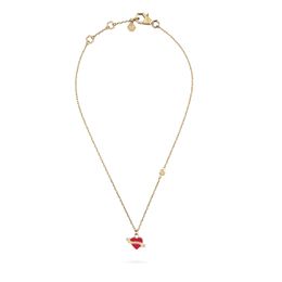 Philipp Plein Jewellery Kette 'Valentine' Damen Gr&ouml;&szlig;e One Size gold / rot