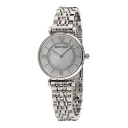 Emporio Armani Uhr Damen Gr&ouml;&szlig;e One Size silber / wei&szlig;