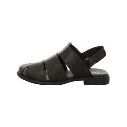 Think! THINK Damen Riemchensandale "Think Sandalen Leder", Gr. 42schwarz, Leder, Schuhe