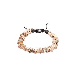 Kuzzoi Armband Herren Gr&ouml;&szlig;e 19 beige / schwarz / wei&szlig;