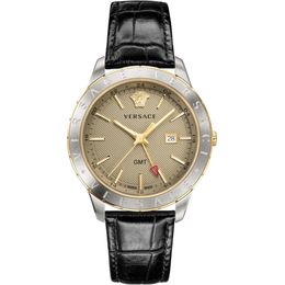 Versace Uhr 'Univers' Herren Gr&ouml;&szlig;e One Size gold / schwarz / silber