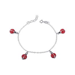 FAVS. FAVS Schmuck M&auml;dchen Gr&ouml;&szlig;e One Size rot / schwarz / silber