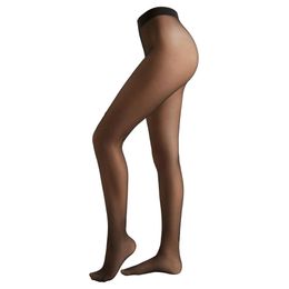 CALZEDONIA Dirndl-Strumpfhosen "BREZEL" Damen Gr&ouml;&szlig;e XS/S schwarz