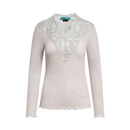 Tooche Shirt 'Moonlit Elegance' Damen Gr&ouml;&szlig;e L creme / grau