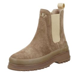 Gant Damen Winterboots "Wintly", Gr. 40, grau, Veloursleder, Schuhe, Schlupfboots, Winterstiefel mit Strecheinsatz und Plateausohle