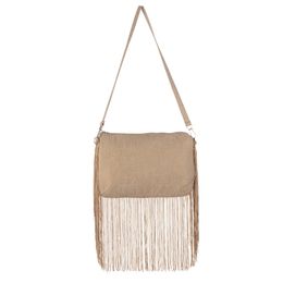 JIORO Clutch 'ESSENTIALS' Damen Gr&ouml;&szlig;e One Size beige