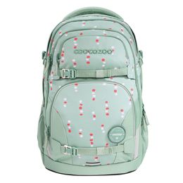 Coocazoo Rucksack 'Porter' Jungen Gr&ouml;&szlig;e One Size pastellgr&uuml;n / rot / wei&szlig;