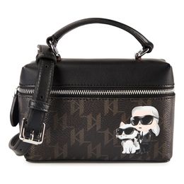 K by KARL LAGERFELD Karl Lagerfeld Handtasche 'Ikon' Damen Gr&ouml;&szlig;e One Size dunkelbraun / schwarz / wei&szlig;