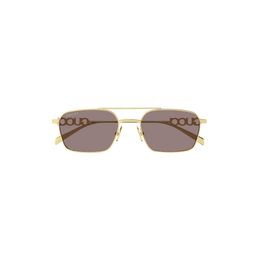 Gucci Sonnenbrille Damen Gr&ouml;&szlig;e 54 gold