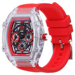Ice Watch Uhr 'Ice Boliday' Damen Gr&ouml;&szlig;e One Size rot / schwarz / transparent