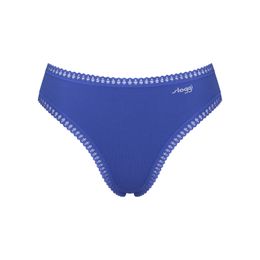 Sloggi Damen Slip "GO Crush", Gr. XS, bunt, Single Jersey, Obermaterial: 95% Baumwolle, 5% Elasthan, Unterhosen, mit Spitzendetails, Multipack, hoher