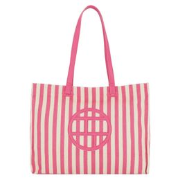 Tom Tailor Shopper 'Romy' Damen Gr&ouml;&szlig;e One Size rosa / wei&szlig;