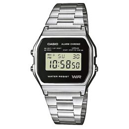 Casio Digitaluhr Herren Gr&ouml;&szlig;e One Size schwarz / silber