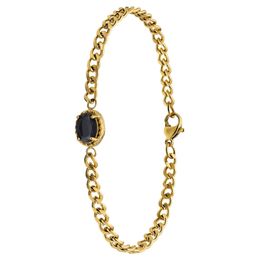 Lucardi Armband Damen Gr&ouml;&szlig;e Onesize goldgelb / schwarz