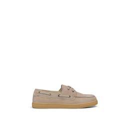 Marc O'Polo MARC O'POLO Herren Mokassin "aus Veloursleder", Gr. 43light taupe, Obermaterial: 100% Leder, unifarben, Schuhe