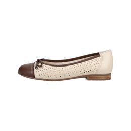 Ara Damen Ballerina "Ara Ballerinas Glattleder", Gr. 36,5, braun, Glattleder, Schuhe
