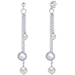 Valero Pearls Ohrringe Damen Gr&ouml;&szlig;e One Size silber / perlwei&szlig;