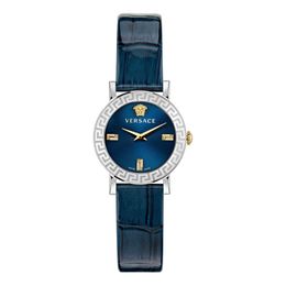 Versace Analoguhr 'Petit' Damen Gr&ouml;&szlig;e One Size blau / silber