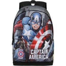 MARVEL Rucksack 'Captain America' Jungen Gr&ouml;&szlig;e One Size rot / schwarz / wei&szlig;