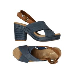 Toms Shoes TOMS Sandalen Damen Gr&ouml;&szlig;e 37.5 blau