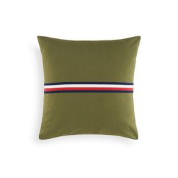 Tommy Hilfiger Kissenbezug 'RIBBON' Herren Gr&ouml;&szlig;e 40x40 cm gr&uuml;n