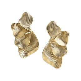 Classyandfabulous Jewelry Ohrringe 'Oversize Ginkgo Leaf' Damen Gr&ouml;&szlig;e One Size gold