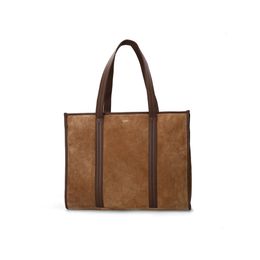 Manfield Shopper Damen Gr&ouml;&szlig;e One Size braun / dunkelbraun