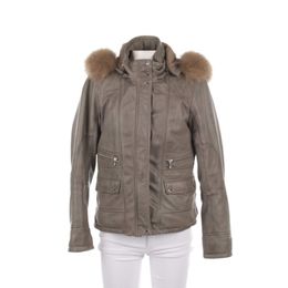 Oakwood Lederjacke / Ledermantel Damen Gr&ouml;&szlig;e S dunkelgr&uuml;n