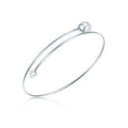 Lulu & Jane Lulu & Jane Armband Damen Gr&ouml;&szlig;e One Size silber / perlwei&szlig;