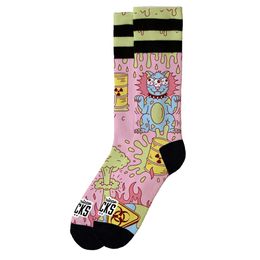 American Socks Socken 'Radioactive - Mid High' Herren Gr&ouml;&szlig;e 36/40 pink