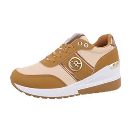 Ital-Design Sneaker Damen Gr&ouml;&szlig;e 38 camel