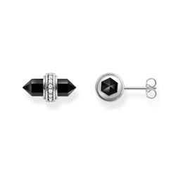 Thomas Sabo Ohrringe Damen Gr&ouml;&szlig;e One Size schwarz / silber