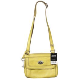 Fossil Handtasche klein Leder Damen Gr&ouml;&szlig;e One Size gelb
