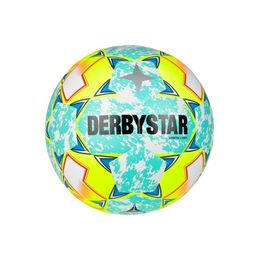 Derbystar Ball Herren Gr&ouml;&szlig;e 5 blau / t&uuml;rkis / gelb / gr&uuml;n / schwarz / wei&szlig;