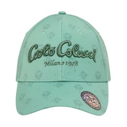 Carlo Colucci Cap ' Dengel ' Herren Gr&ouml;&szlig;e 55/60 gr&uuml;n / schwarz / wei&szlig;