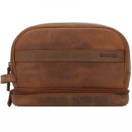 GreenLand Nature Kulturtasche Herren Gr&ouml;&szlig;e XS/XL cognac